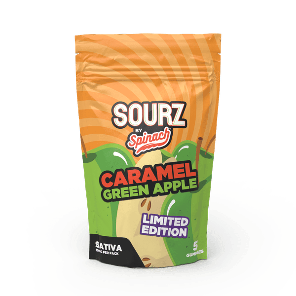 SOURZ by Spinach – Caramel Green Apple Gummies – Prairie Cannabis – 8th ...