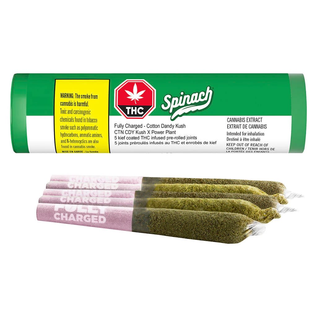 Spinach – Fully Charged Cotton Dandy Kush Infused – Pre-Roll – Prairie ...